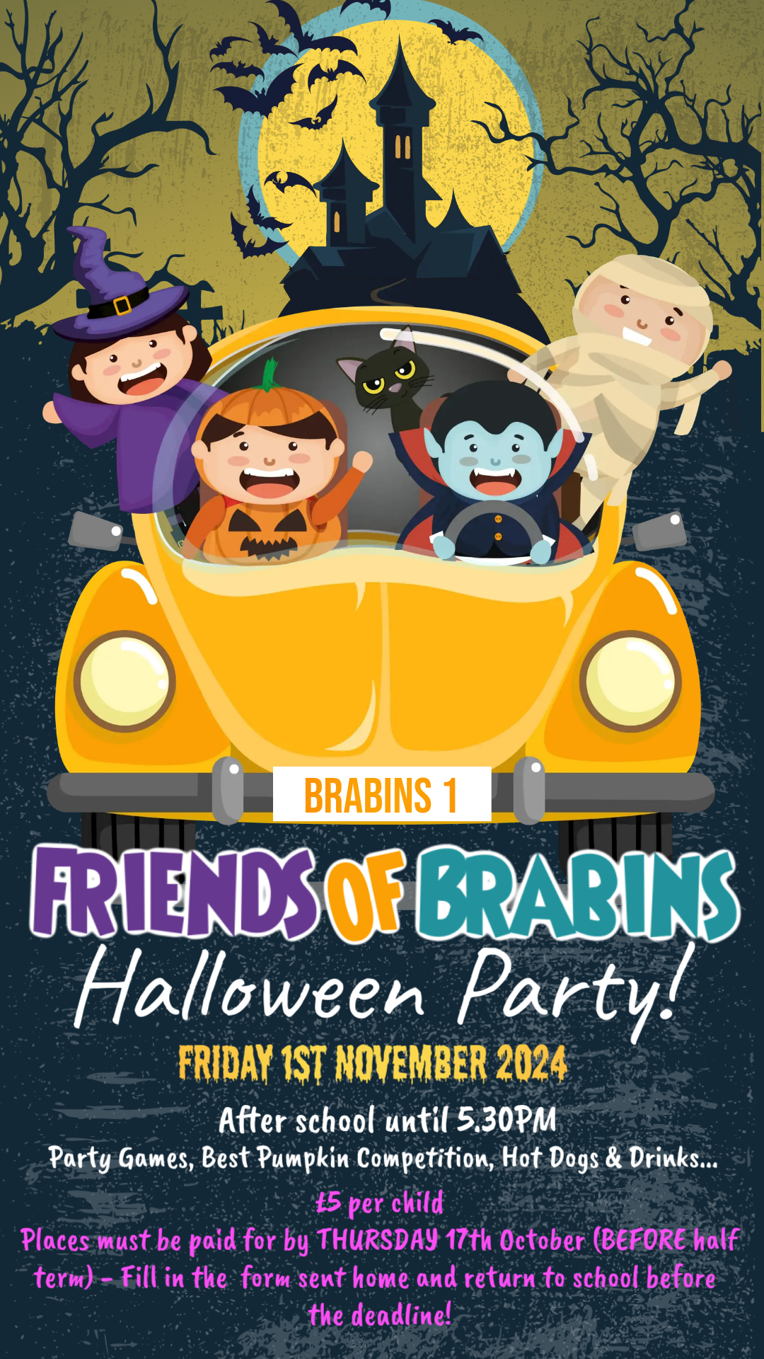 FOB halloween 2024 – Brabins Endowed Primary School